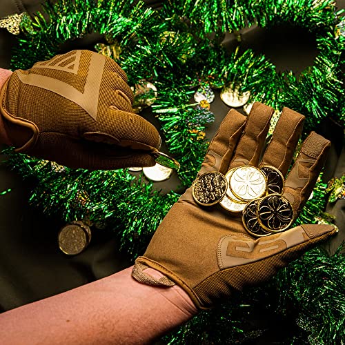 Glove Station The Impulse - Tactical Shooting Gloves for men with Touchscreen Compatibility, Lightweight Design and Outstanding Grip for Outdoor, Sports, Motorcycle and Work - Green, Medium Size