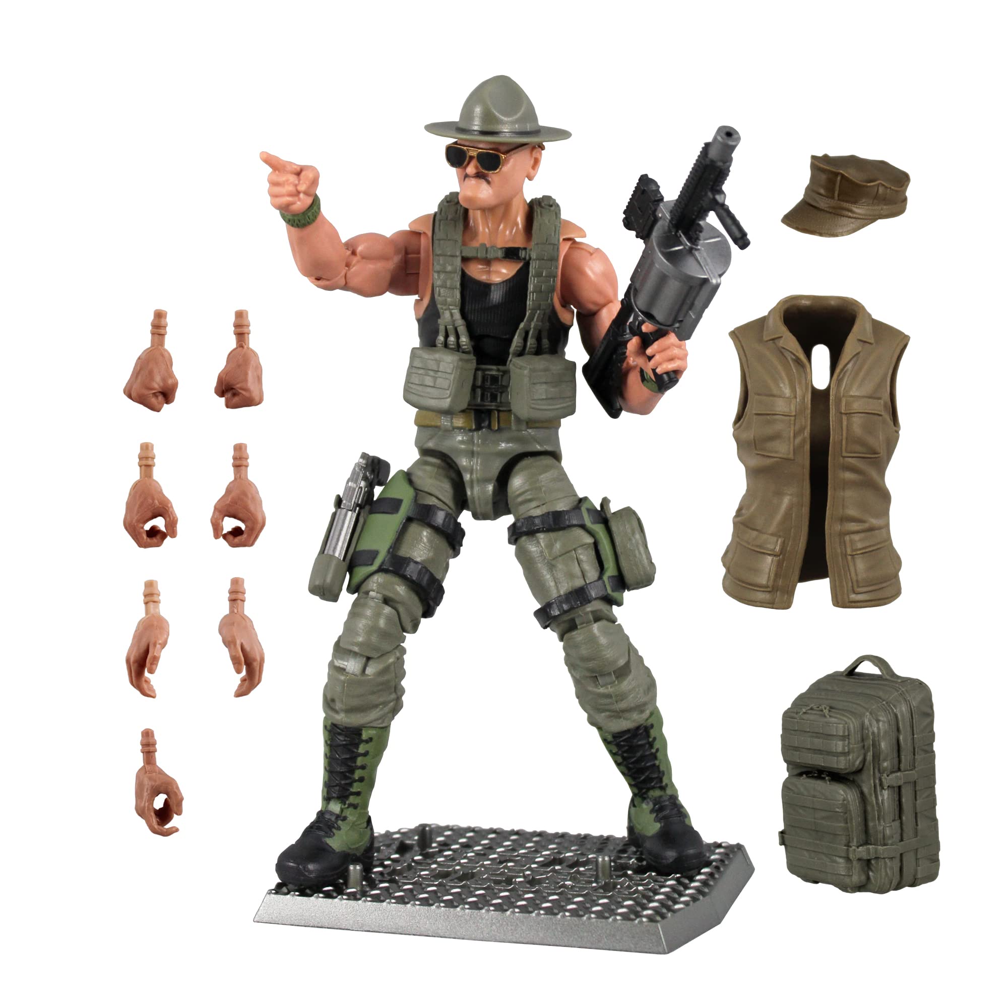 Action Force Valaverse Series 2 SGT Slaughter Premium 6-Inch Scale Action Figure with Multiple Accessories