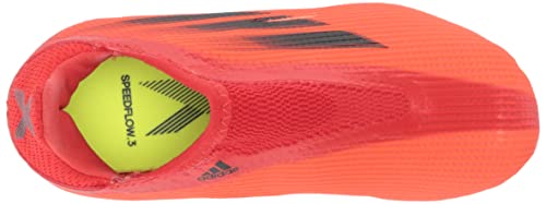 adidas X Speedflow.3 Laceless Firm Ground Soccer Shoe, Red/Black/Solar Red, 5 US Unisex Big Kid