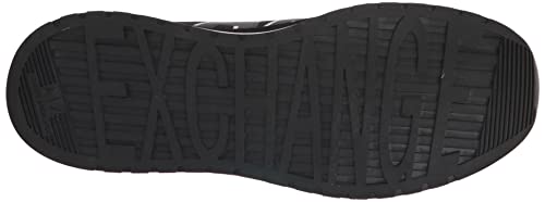 A|X Armani Exchange Men's Pop Color Fashion Sneakers, Black+Black, 10.5