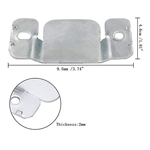 AKOAK 6 Pcs Metal Sectional Sofa Connectors Sectional Connectors Furniture Interlock with 12 Pcs Screws