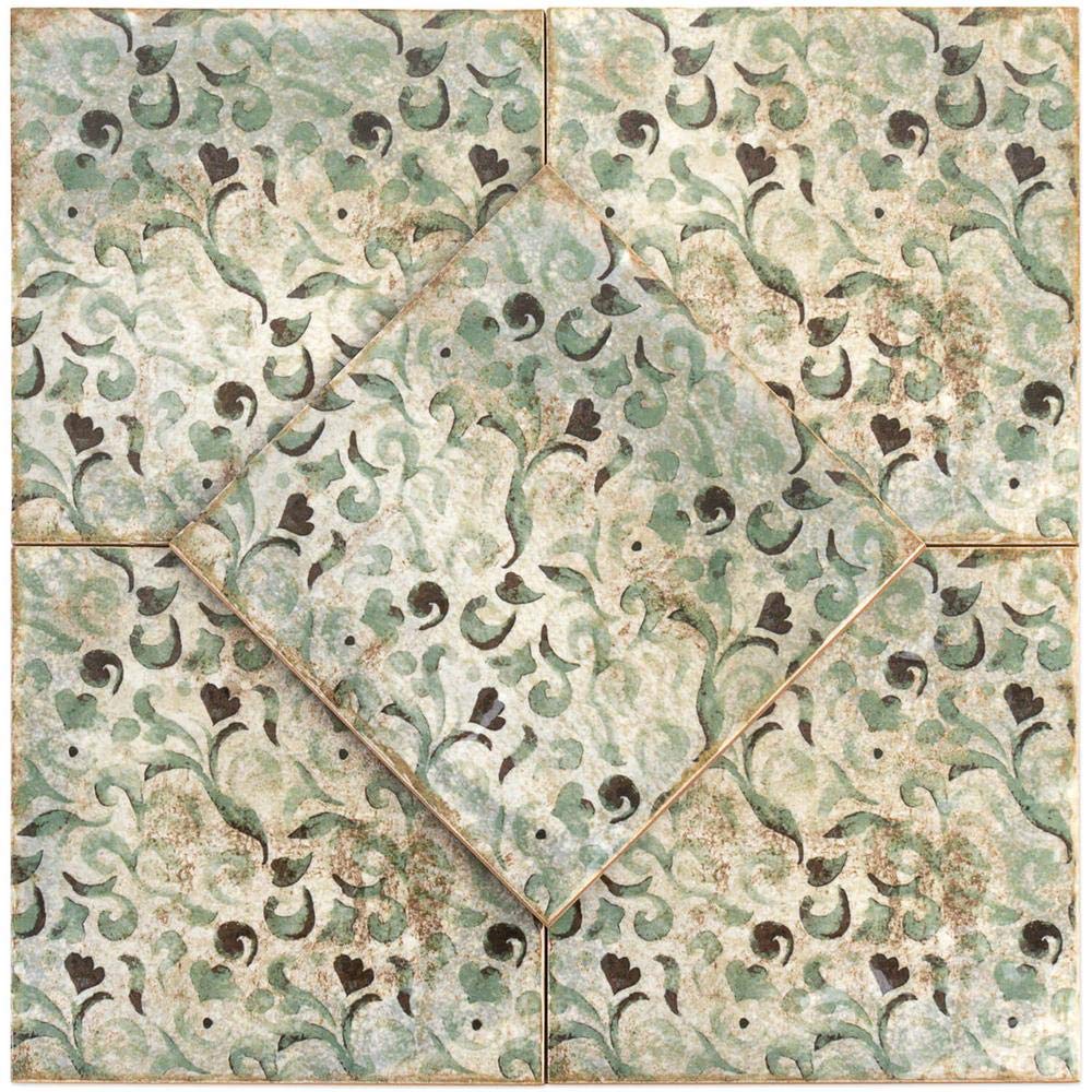 Angela Harris Savona Decor Polished Ceramic Wall Tile Sample