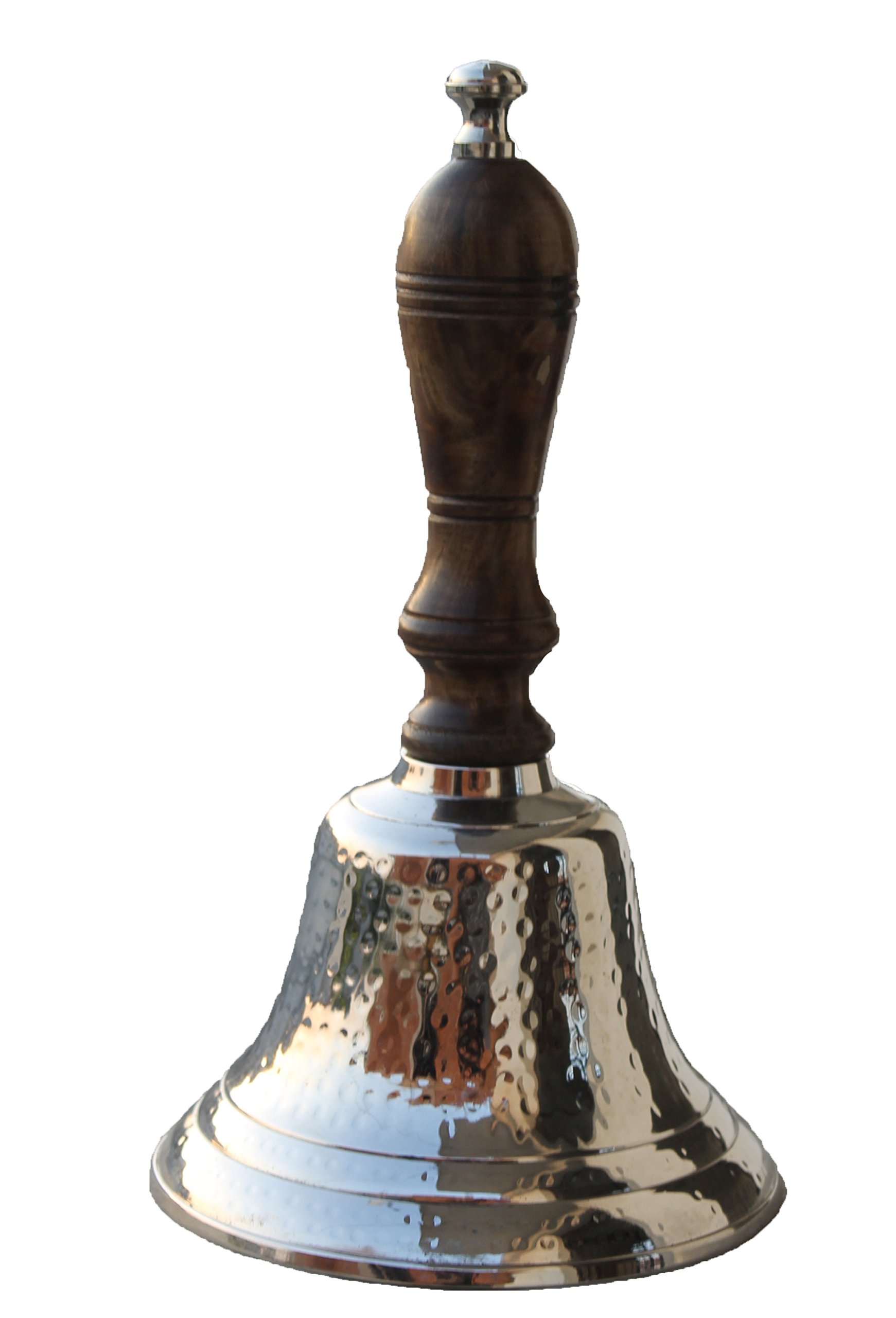 Brass Hand Call Bell, Heavy Duty, Very Loud Sound, Brass Dinner Bell Ideal Gift for Home Office, School, Teacher, Nautical, Spa, Aromatherapy