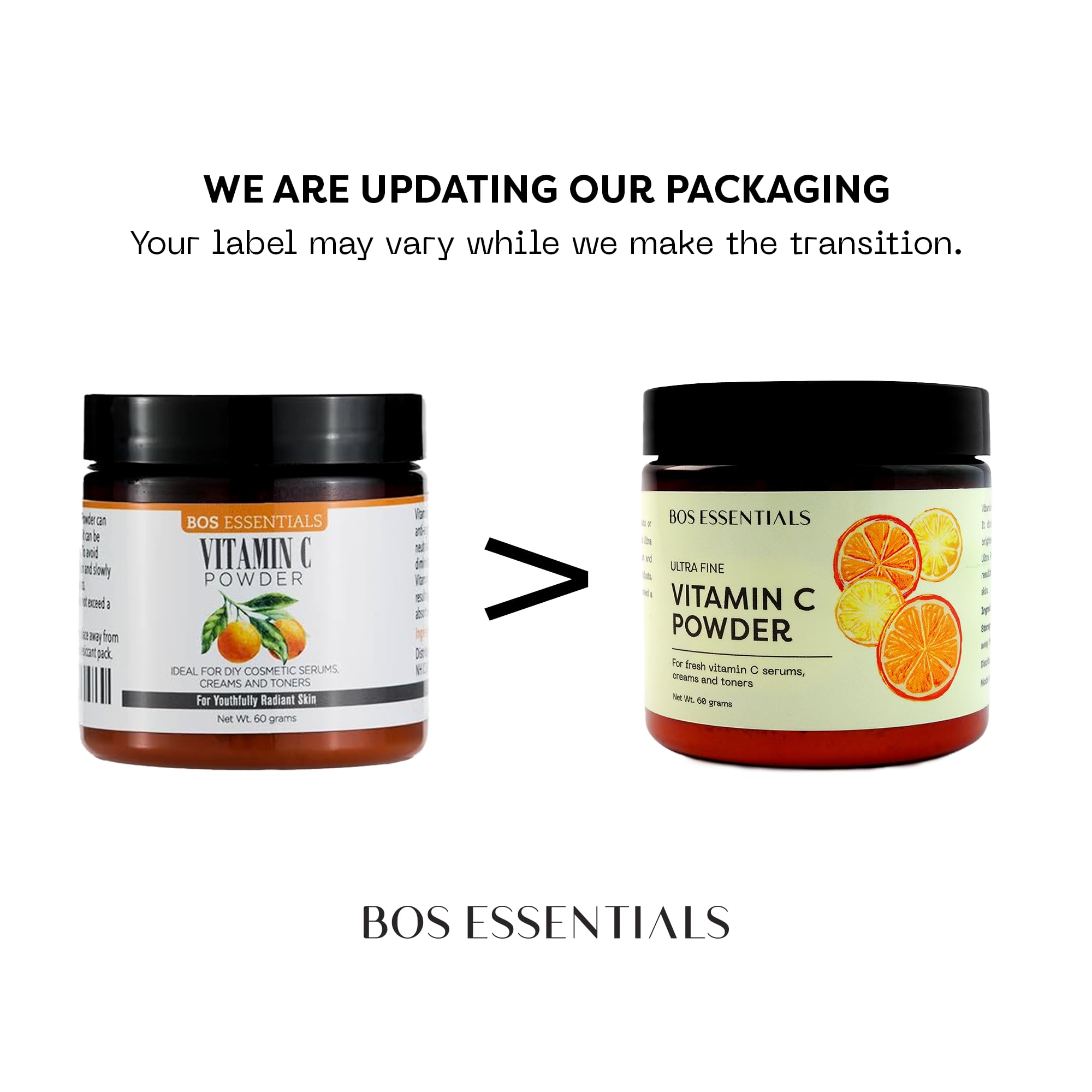 Ultra Fine Cosmetic Grade Vitamin C Powder | DISSOLVES INSTANTLY IN WATER | Make fresh & effective Vitamin C serum | Vitamin C for Face, Body Skin Care