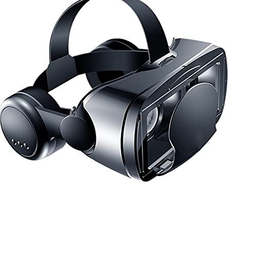 ZNBJJWCP 3D VR Glasses Virtual Reality Full Screen Visual Wide-Angle VR Glasses for 5 to 7 Inch Smartphone Devices (Color : with Blu-ray)