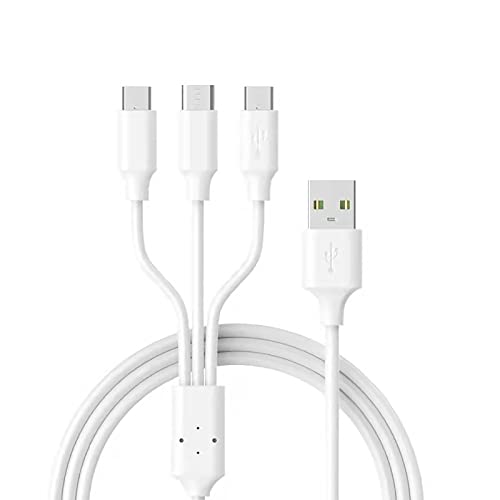 BGNTBUK A60 Three-in-one Phone Portable Cable Charging Charging for Mirco-USB Smart Type-C Suitable Cable Cable&Charger Type C to C Cable 10ft