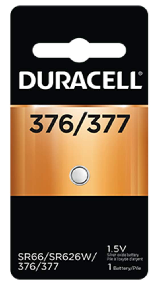 Duracell D377bpk08 1.5 Volt 377 Silver Oxide Battery (Pack of 3)
