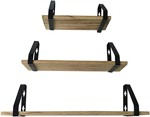 Floating Shelves Wall Mounted Shelves,Wall Storage Shelves Display Rack for Bedroom, Living Room, Bathroom and More