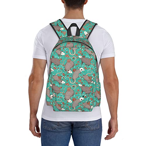 Biunnru Possums Travel Backpacks 15 In Cartoon Backpacks For Laptop Backpack