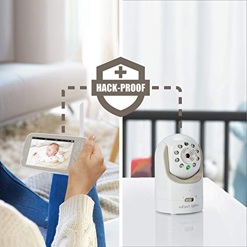 Infant Optics DXR-8 PRO Video Baby Monitor, 720P HD Resolution 5" Display, Patent-Pending A.N.R. (Active Noise Reduction), Pan Tilt Zoom, and Interchangeable Lenses