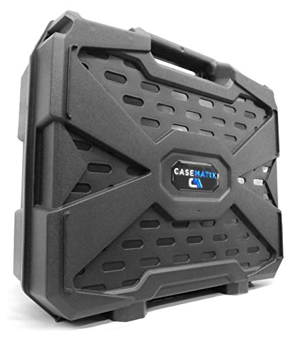 CASEMATIX Hard Shell Travel Case Compatible with Meta Quest 3S, Meta Quest 3 and 2 VR Headset - Fits 256GB, 128GB and 64GB Models with Custom Compartments for Accessories Like Controllers and Cables