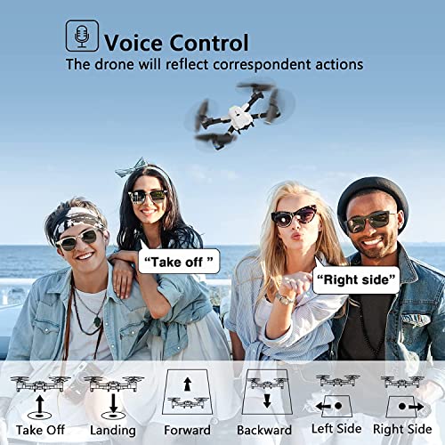 Drones with Camera for Adults - 1080P FPV Drone with Carrying Case, Foldable RC Drone W/2 Batteries, Altitude Hold, Headless Mode, ATTOP Camera Drones for Adults/Beginners, Girls/Boys Gifts