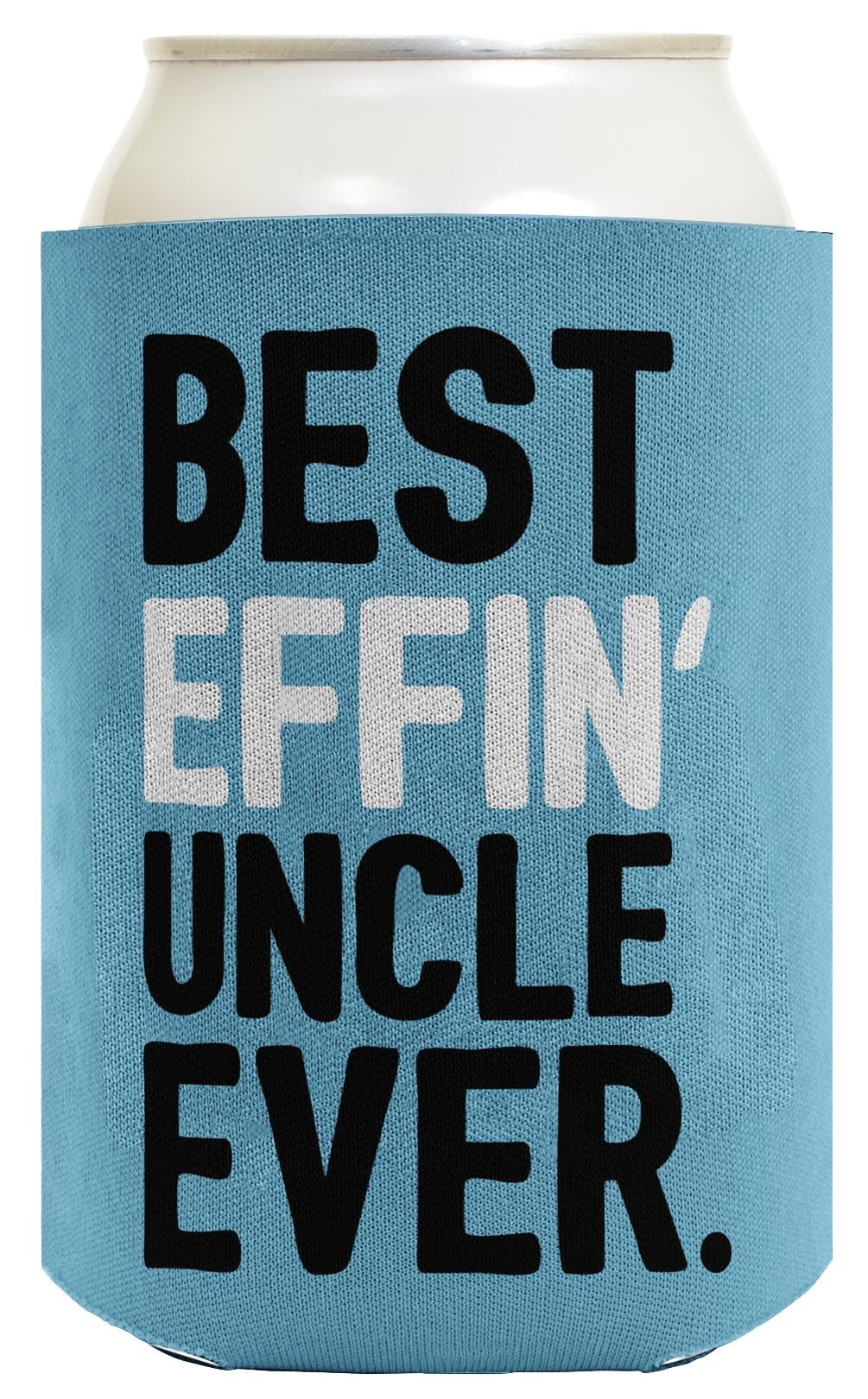 Aunt Uncle Gifts Best Effin' Aunt and Uncle Ever Funny Aunt Uncle Announcement Aunt Uncle Gift Set 2 Pack Can Coolie Drink Coolers Coolies Blue & Pink