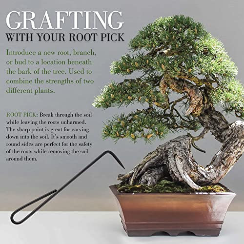 BambooMN Bonsai Root Pick Tool Steel Claw - 1 Piece