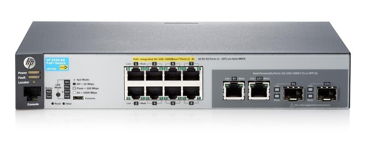 HP 2530-8-PoE+ Switch
