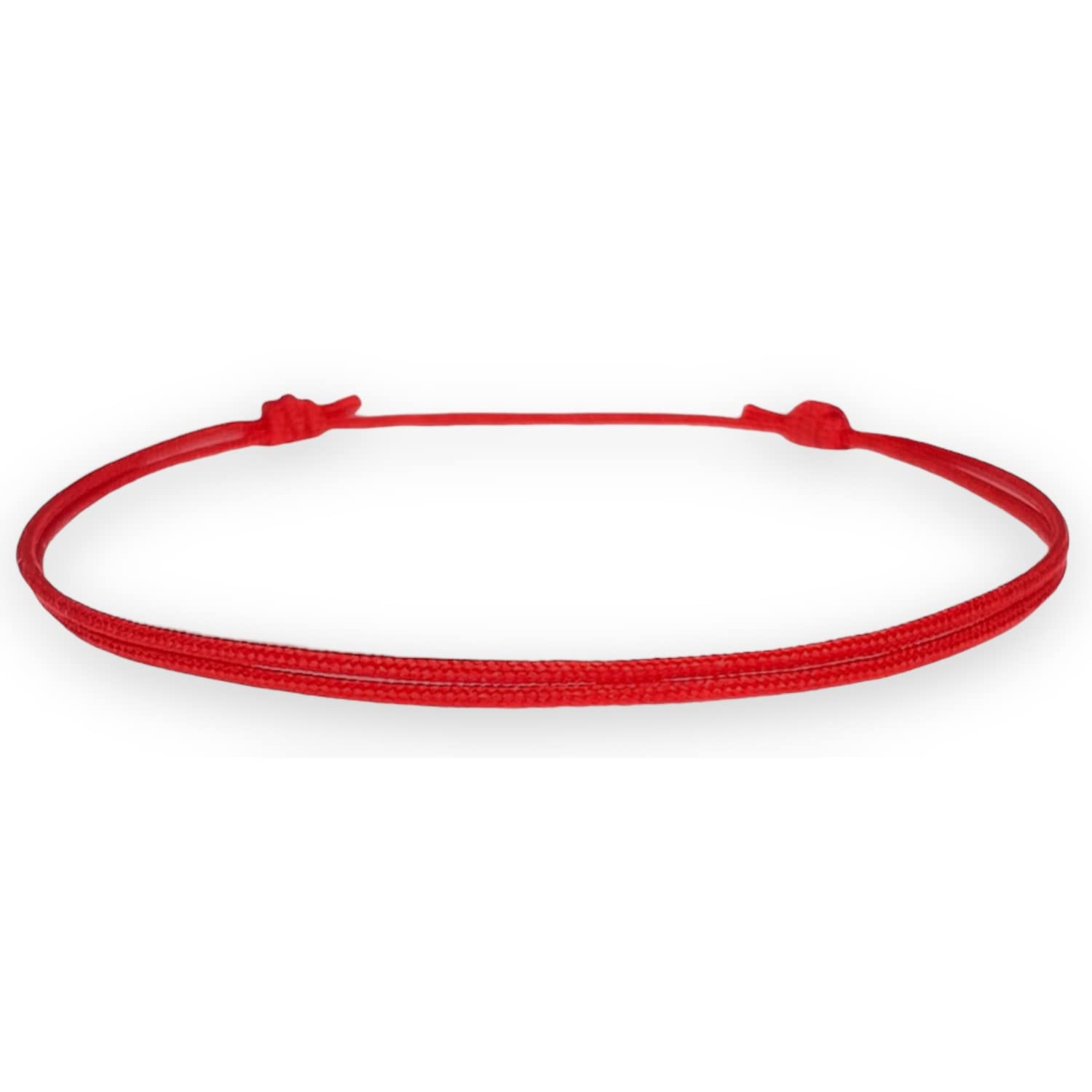 Adjustable Cord Bracelet- Colorful Unisex Adult Waterproof Nylon String Bracelets & Boho Surfer Anklet for Men & Women - Red