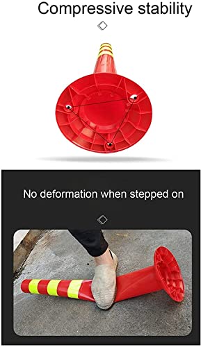BREWIX Parking Post, Parking Barrier, for Parking Lot Car Parking Space Lock Bollard,Plastic Traffic Post for Security Driveway Parking Parking