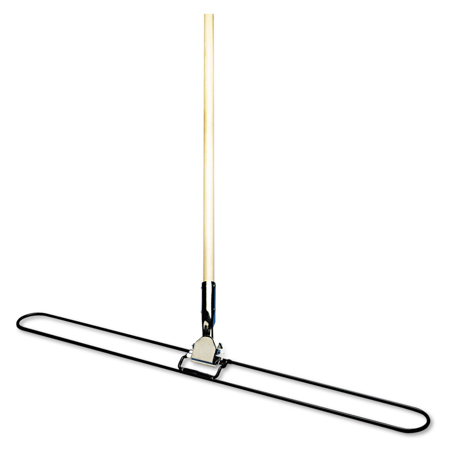 Boardwalk 1490 Clip-On Dust Mop Handle, Lacquered Wood, Swivel Head, 1" Dia. x 60in Long