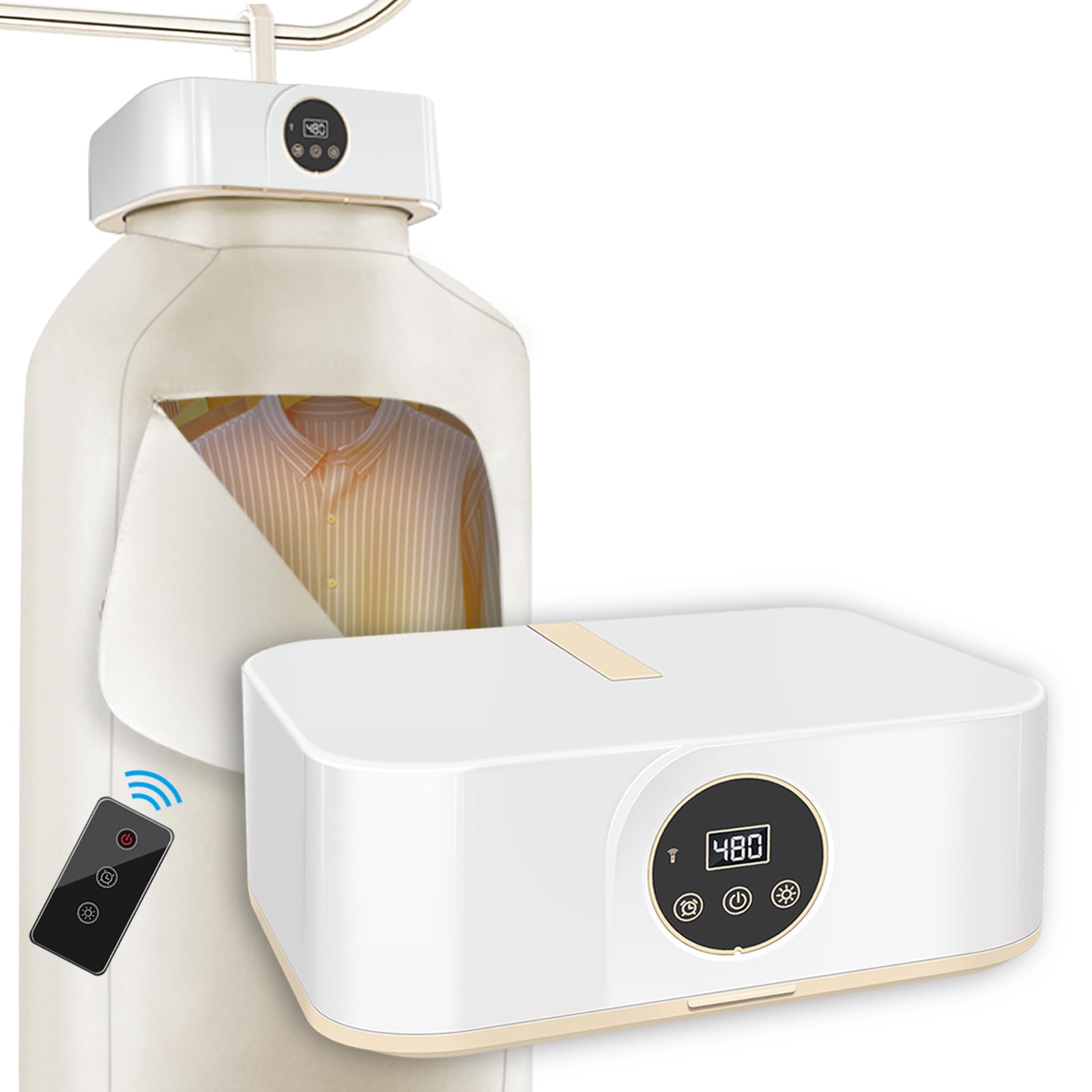 Ljusved Portable Clothes Dryer - Mini Portable Dryer Machine for Laundry Apartments and Travelling, Hotel Room
