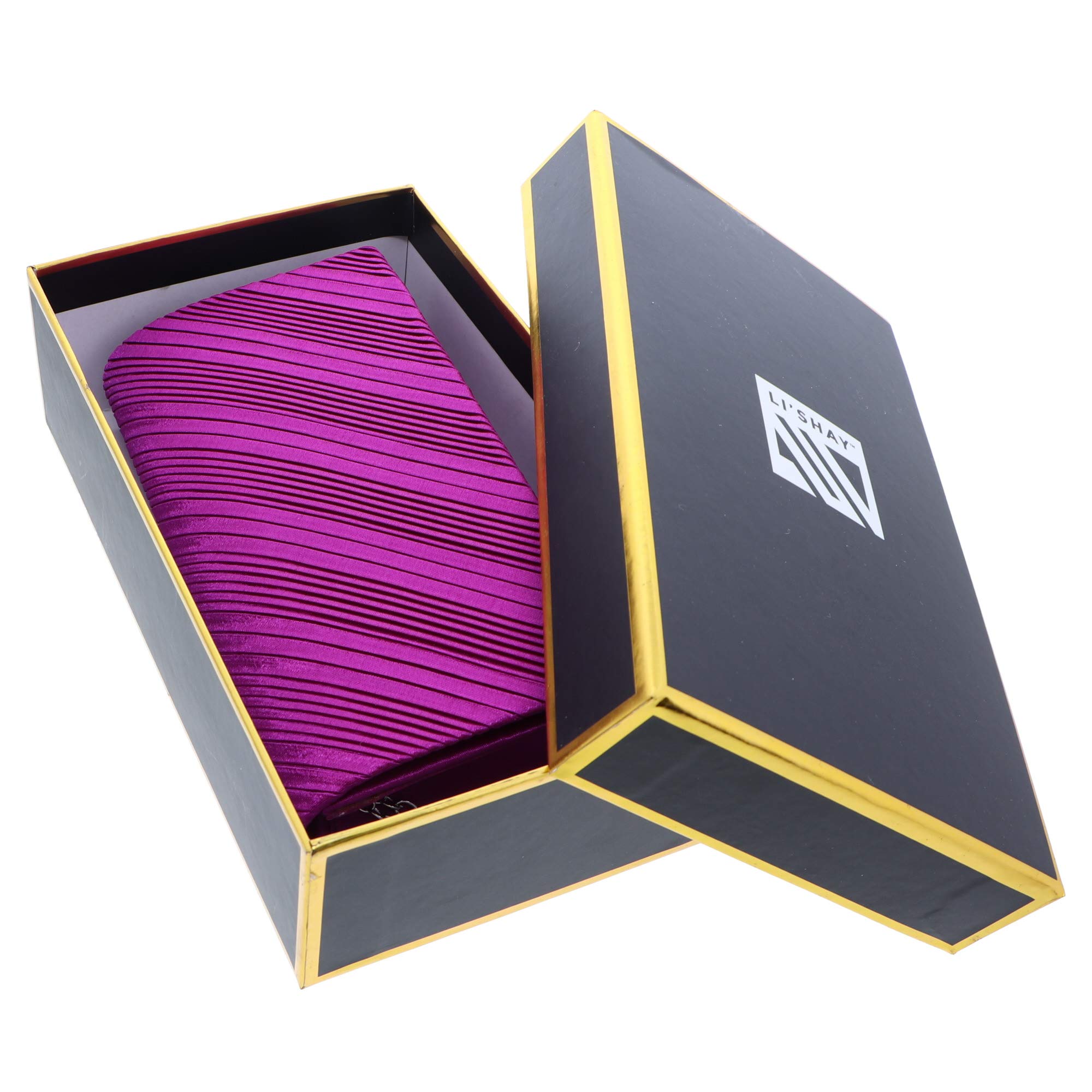 7.5 inch Wide Satin Evening Cocktail Bag for Women - Purple