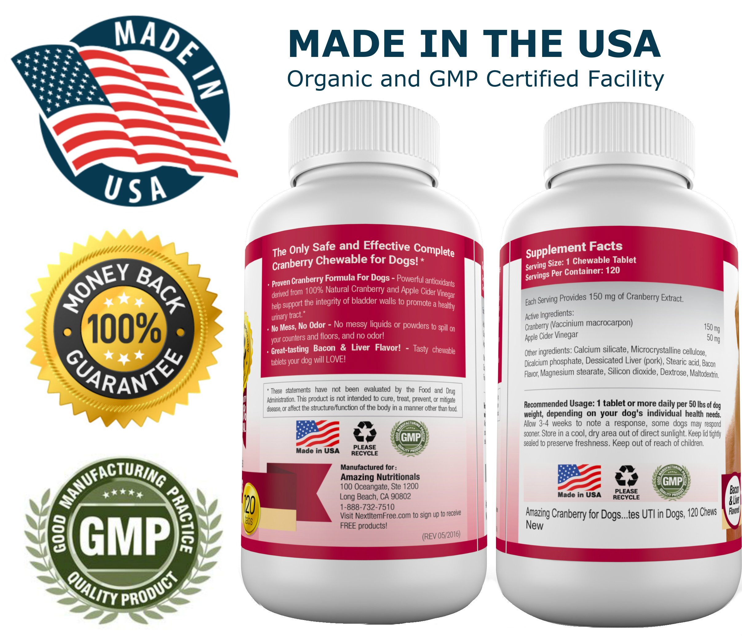Amazing Cranberry Chews and Amazing Probiotic Joint for Dogs