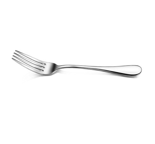 Artaste 59342 Rain 18/10 Stainless Steel Salad Fork, 7", Set of 12, Silver