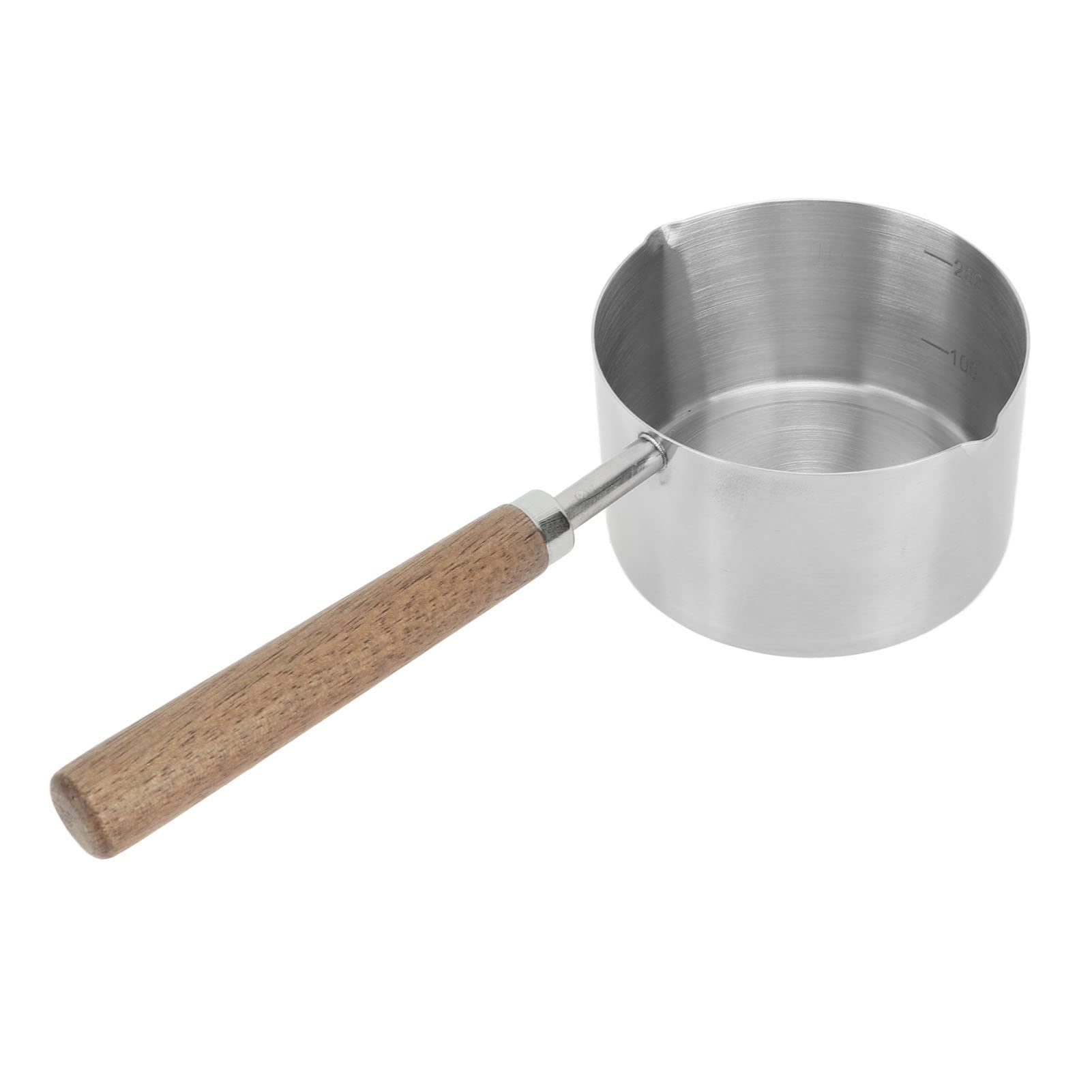 Mini Saucepan 304 Stainless Steel Comfortable Grip Prevent Scalding Portable Milk Butter Warmer Pot 200ml Kitchen Tools