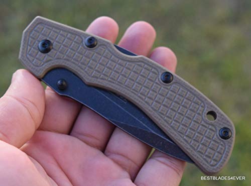 7.75 Inch Lockback Stainless Steel Open Folding Pocket Knife With Clip Outdoor Survival Hunting Knife for Camping by Survival Steel