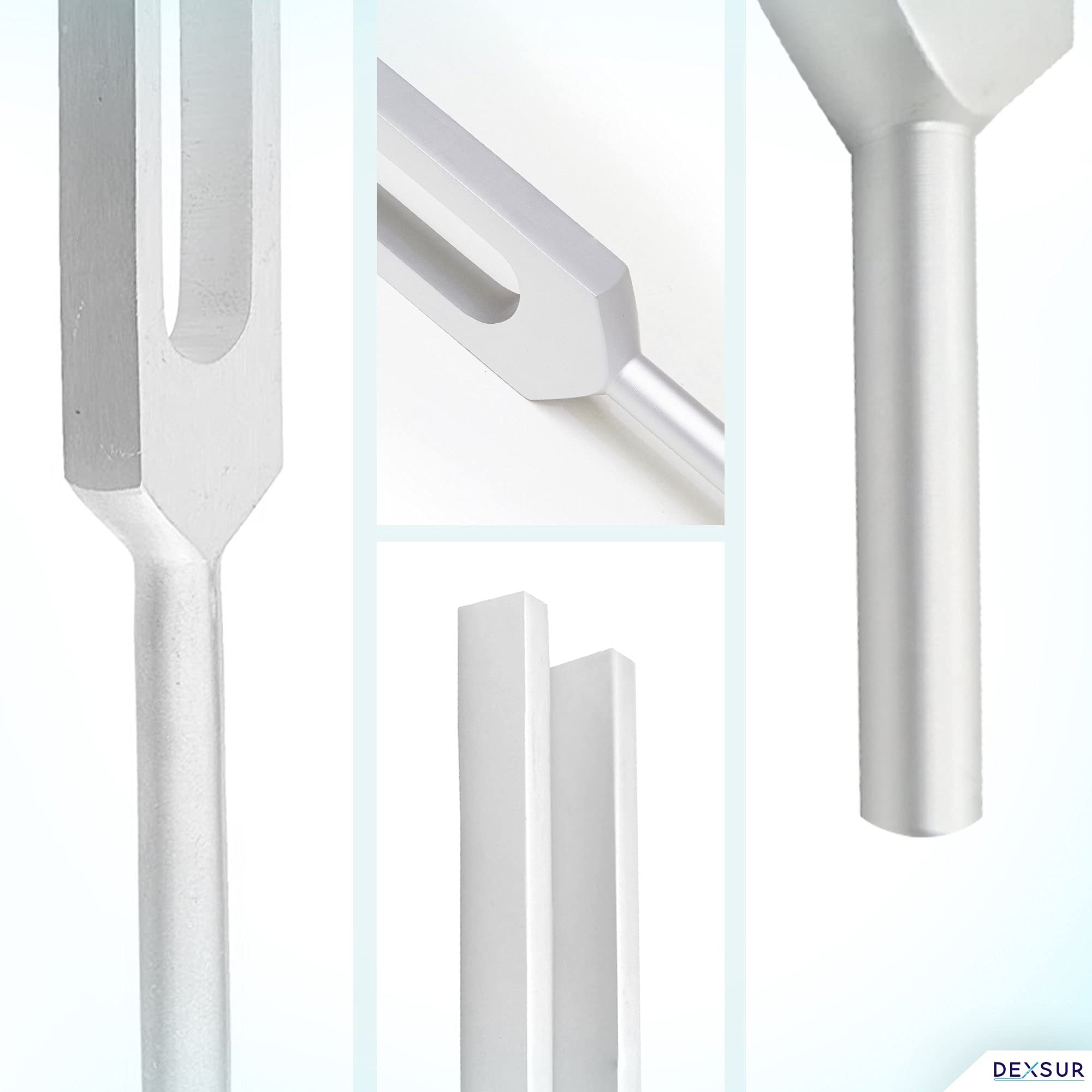 DEXSUR Medical Grade Aluminum Alloy Sensory Professional Instrument for DNA Repair Healing Tuning Forks Sound Healing Fork, One Each of C 512 Tuning Fork