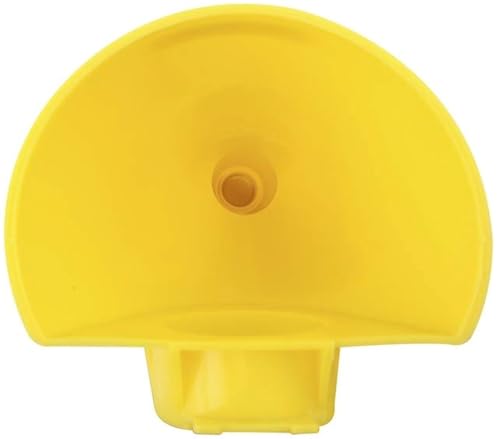 Eagle Plastic Funnel for Type I Metal Safety Cans, 5"x 7"x 12", Made of Chemically Resistant High-Density Polyethylene, Yellow, Made in The USA, F15FUN