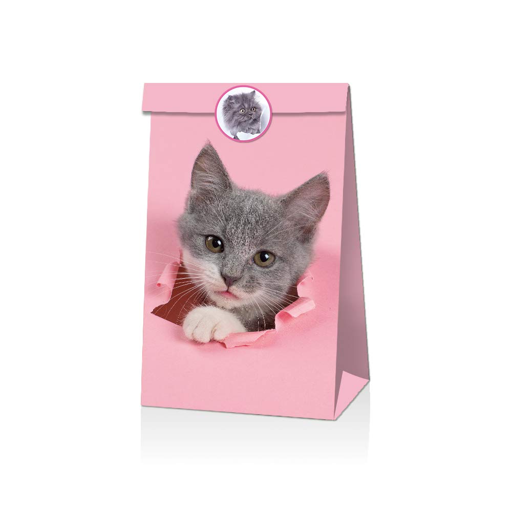Cat Bag,Kitty Cat Party Supplies,Pet Cat Birthday Theme,Girls,Boys,Kids,Home,Classroom,Baby Shower?24Pack)?