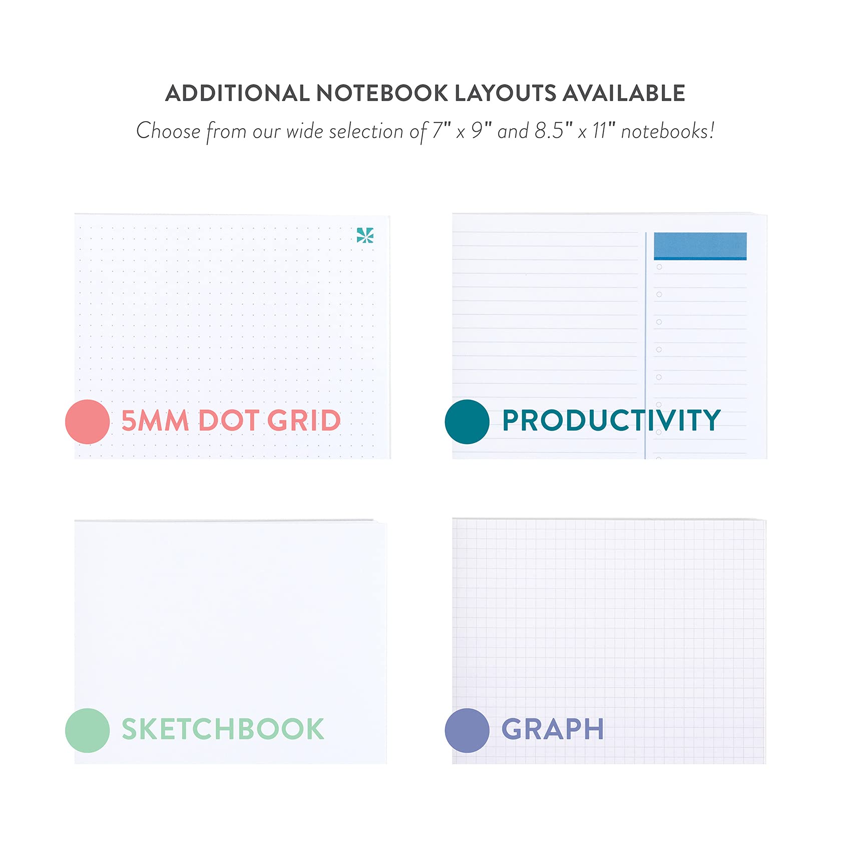 7" x 9" Spiral Bound College Ruled Notebook - Metallic Bling On 2022. 160 Lined Page Note Taking & Writing Notebook. 80 lb. Thick Mohawk Paper. Stickers Included by Erin Condren.
