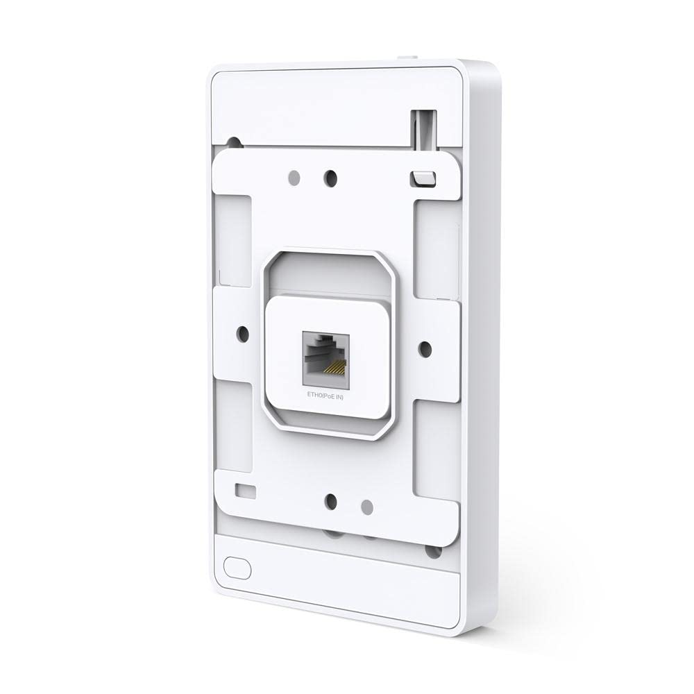 TP-Link EAP225-Wall V2 | Omada AC1200 In-Wall Wireless Access Point | 3×10/100Mbps Ports | MU-MIMO & Beamforming | PoE Powered | Quick Installation | SDN Integrated | Cloud Access & Omada app | White