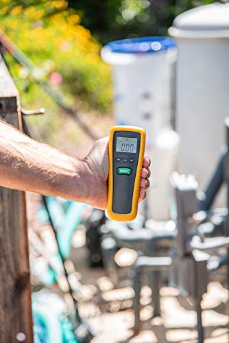 Basic Ammonia Meter by Forensics | 0-100ppm with 1ppm Resolution | Farm, Poultry, Pig & Livestock | Soft Touch Rubber Grip | Large Display & Backlight | Mode: FD-NH3000 | Yellow
