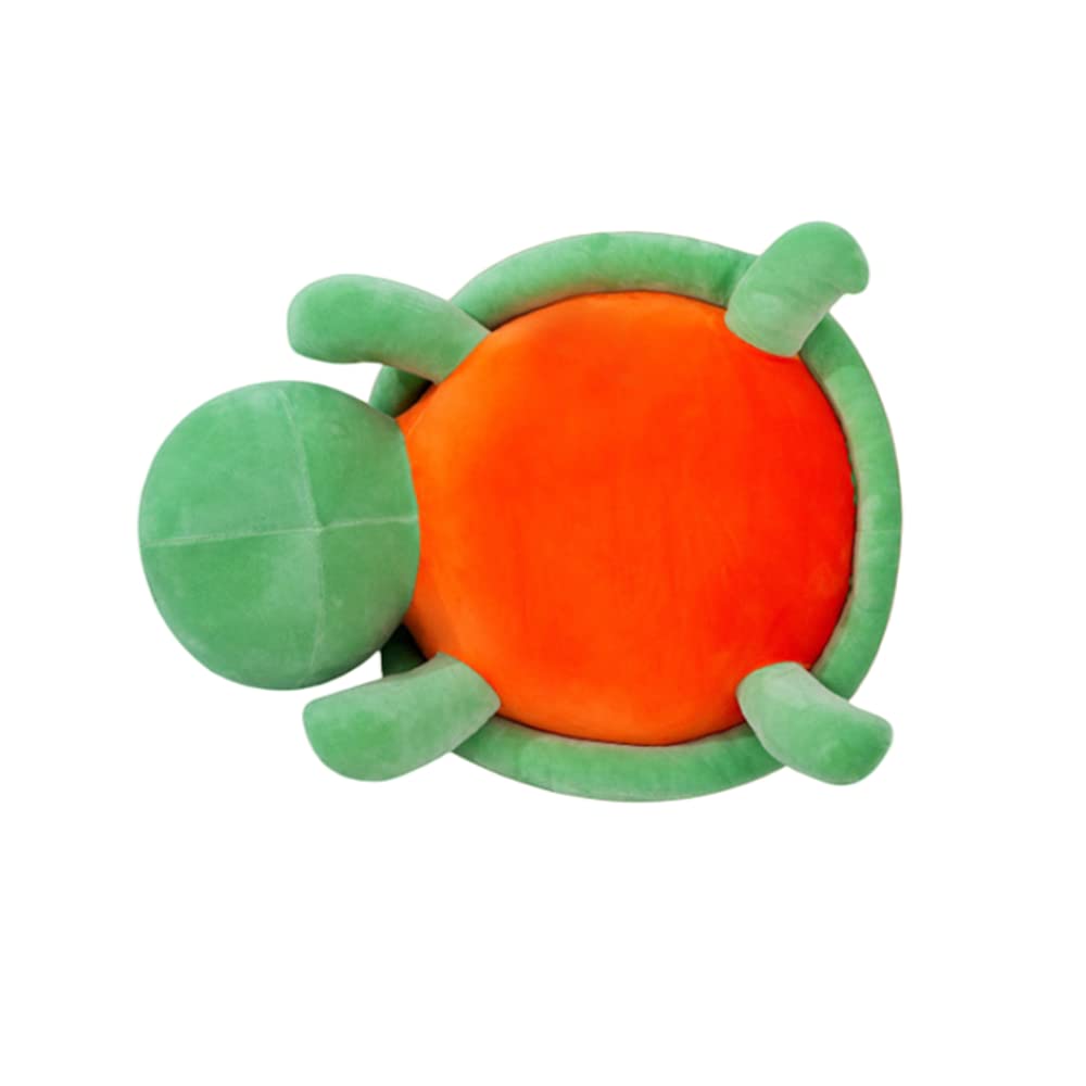 XIYUAN Stuffed Pumpkin Turtle Plush Toy, 20 inch Turtle Stuffed Animal, Turtle Plush Cuddly Soft Pillow, Marine Stuffed Animal, Turtle Plush Pillow(Orange)