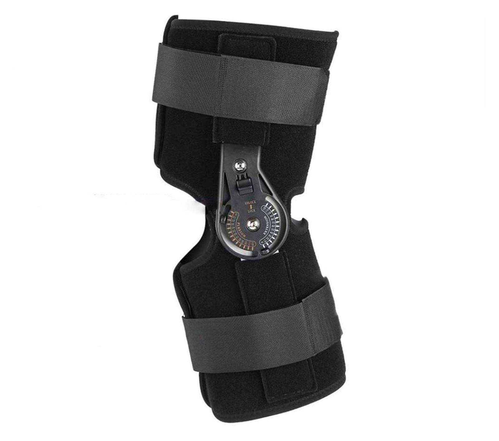 Adjustable Knee Brace Support Pain Hinged Brace Knee Support Joint Orthosis Ligament Sport Injury Splint Sport Knee Pads 1116 (Size : Medium)