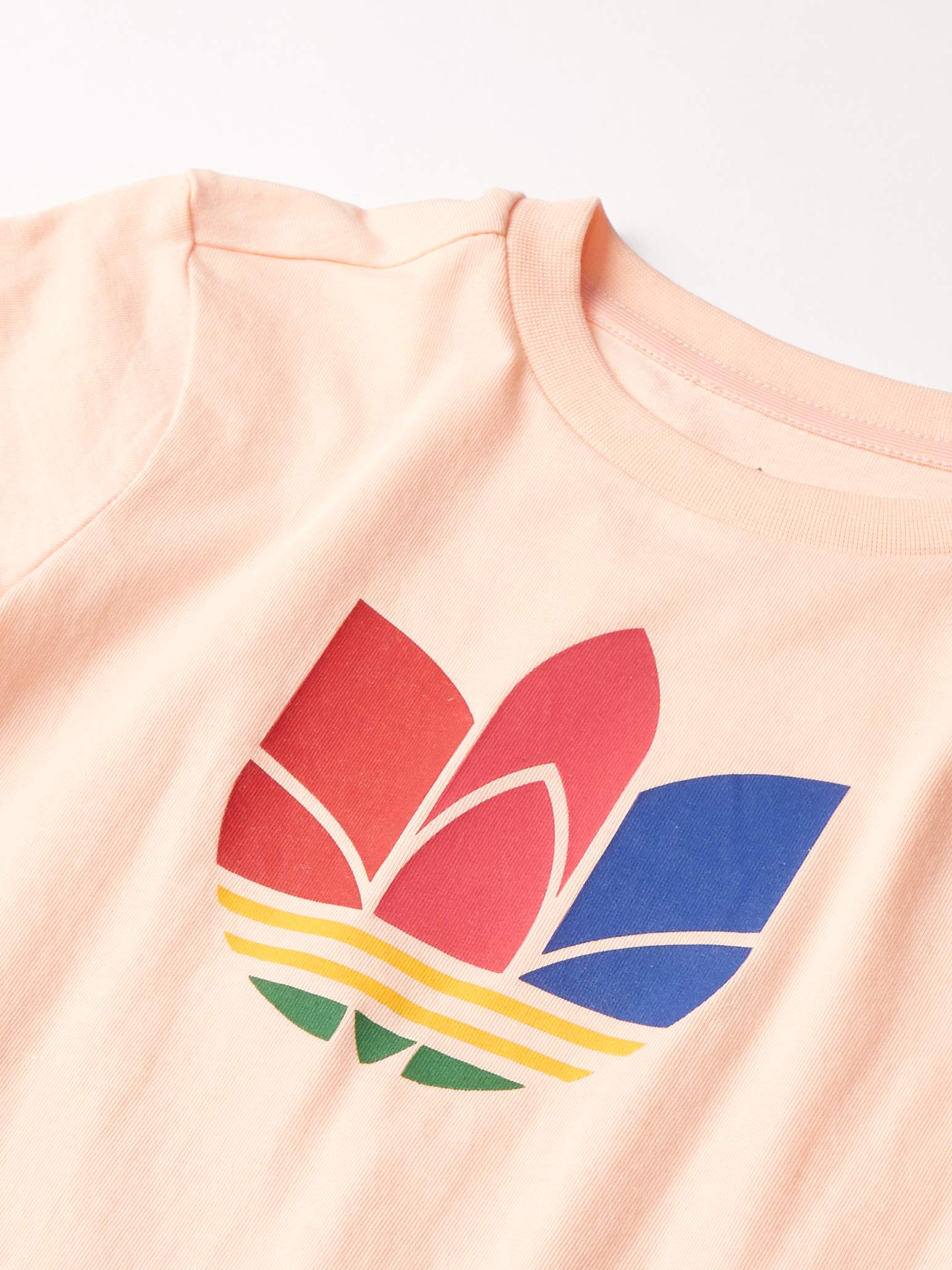 adidas Originals unisex-youth 3D Tee White/Multicolor Medium