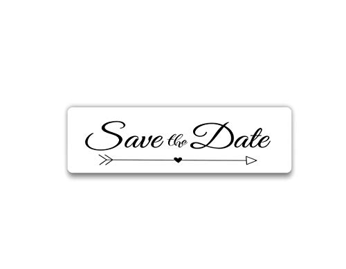 Save The Date Stickers Modern Labels for Wedding Engagement 160 labels, Envelope Seals (arrow)