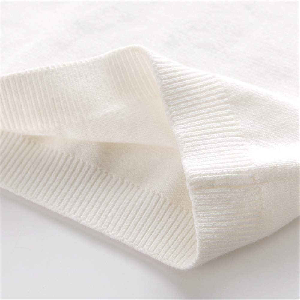 Pullover Sweater for Girls Baby Toddler Knit Crewneck Sweater Sweatshirt Winter Clothes Tops Outfits White