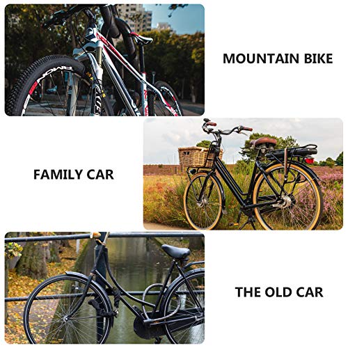 Abaodam 1 Set U- Shape Bike Lock Heavy Duty Anti- Theft Bike Mounting Bracket Cable Lock Bike Part
