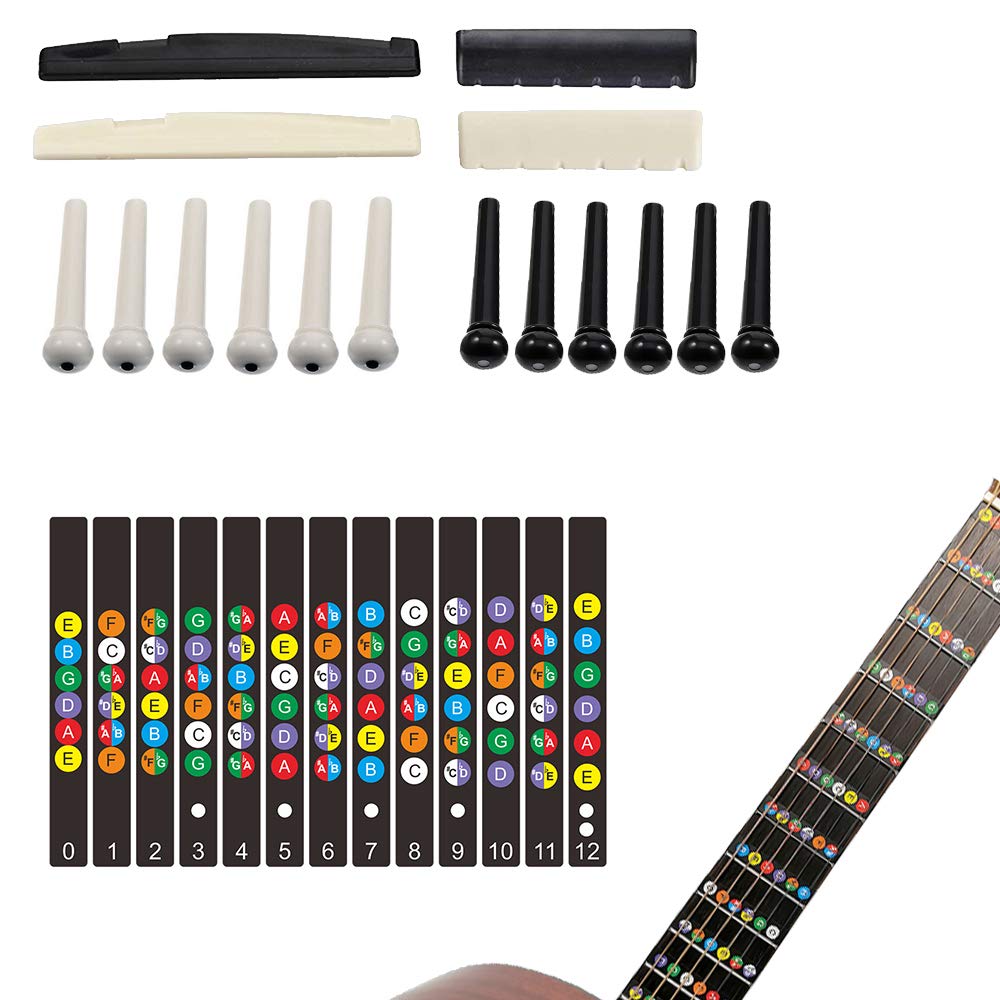 99PCS Guitar Tool Kit，Professional Guitar Repairing Maintenance Tool Kit with Capo Guitar Strings Picks Bridge Pins Gauge Guitar Accessories Gift for Acoustic Guitar Electric guitar Ukulele Bass Banjo