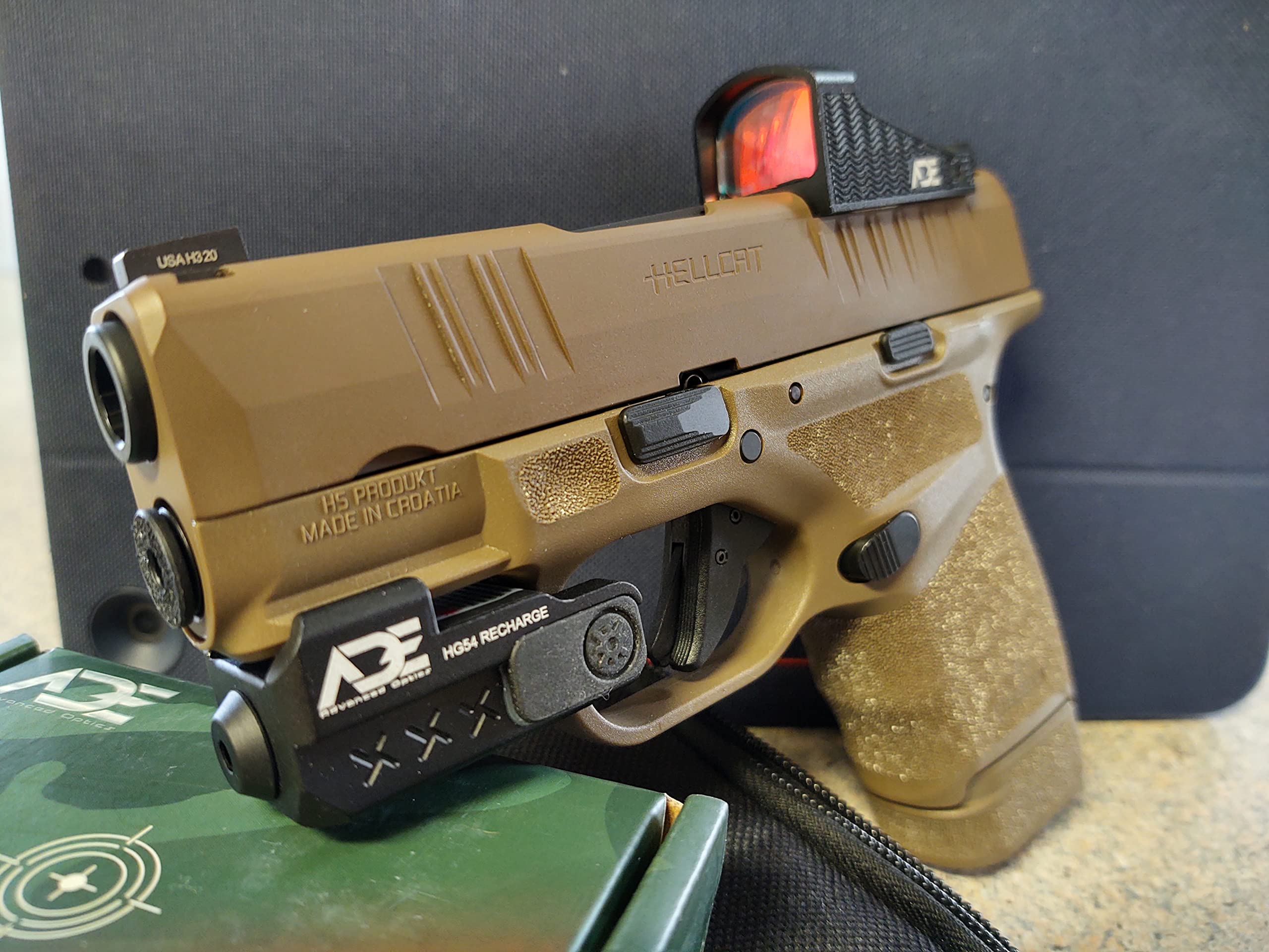Ade Advanced Optics Spike (RD3-018) Red Dot Sight for Canik TP9 Elite SC, Canik Mete SFT, Sig Sauer 365XL, Ruger Max9 and Springfield Hellcat OSP/PRO