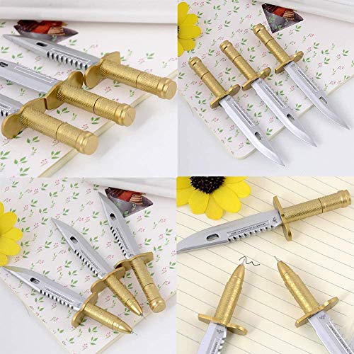 sencoo Gel Pens Black Ink Sword Pens Students Prize Children Gift Christmas Birthday Boy Present 6 pack