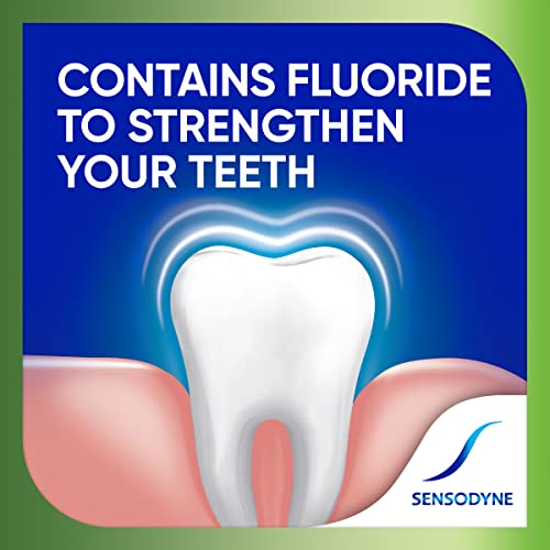 Sensodyne Fresh Mint Sensitive Toothpaste, Cavity Prevention and Sensitive Teeth Treatment - 4 Ounces (Pack of 3)
