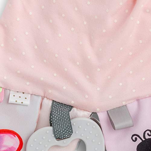 DEMDACO Mommy & Me Vibrant Colorful 9.5 x 52 Inch Soft Polyester Fabric Tactile Textured Whimsical Activity Fashion Scarf (Pretty Pink)