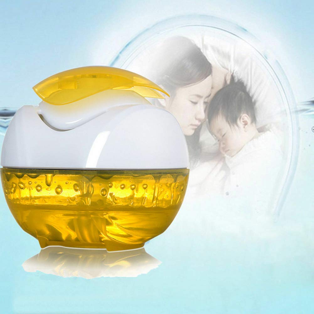 Agkey Cool Mist Humidifier Portable Mini Humidifier with Night Lights Super Quiet Humidifiers for Bedroom Baby Home Office Automatic Shut-Off Personal Desktop Humidifier (Yellow)
