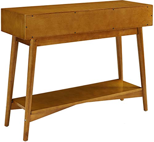 Crosley Furniture Landon Sofa Console Table with Drawers and Shelf for Hall, Entryway, or Living Room, Acorn