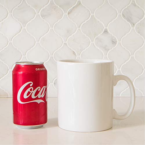 Serami 28oz Super Large White Coffee Mugs. Large Handles and Ceramic Construction, Set of 2