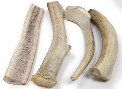 Big Dog Antler Chews - One Pound Pack of Sun-Aged Deer and Elk Antler Dog Bone Chews - Natural Healthy Long-Lasting Treat
