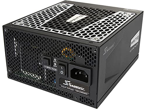 Seasonic PRIME 1000 Titanium SSR-1000TR 1000W 80+ Titanium ATX12V & EPS12V Full Modular 135mm FDB Fan Power On Self Tester 12 Year Warranty Power Supply